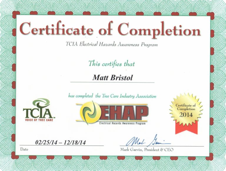 EHAP Certification, an OSHA Requirement for working within 10′ of ...